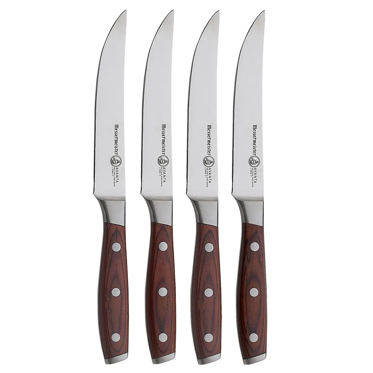 Avanta Fine Edge Steak Knife Set - Pakkawood Handle - 4 Pc — Outdoor ...