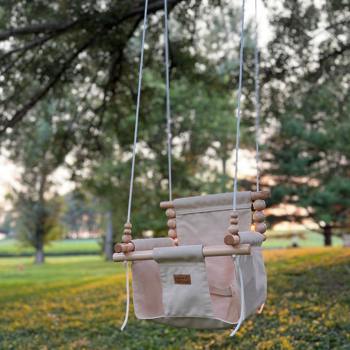 Premium Outdoor High Back Swing Wheat — Outdoor Rooms by Design