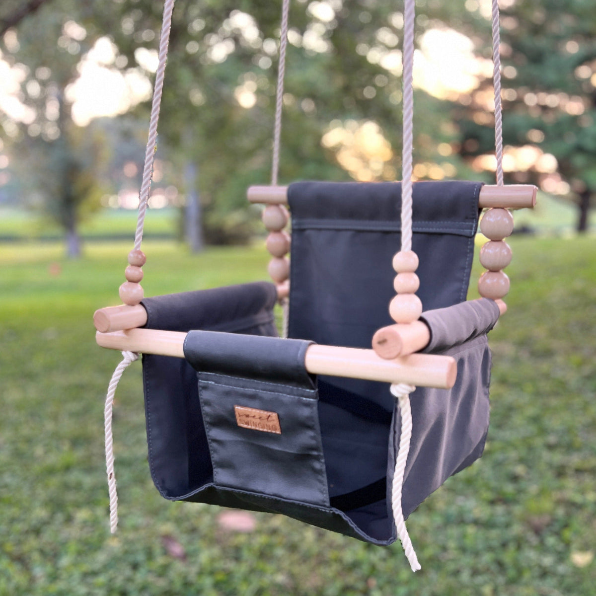 Premium Outdoor High Back Swing Slate — Outdoor Rooms by Design