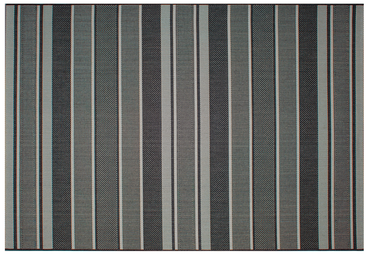 Treasure Garden Soho Textured Stripe - Black Rug — Outdoor Rooms by Design