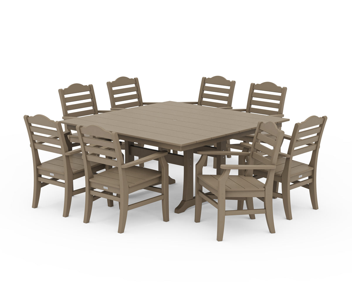 Draper James by POLYWOOD Savannah 9-Piece Square Farmhouse Dining Set ...