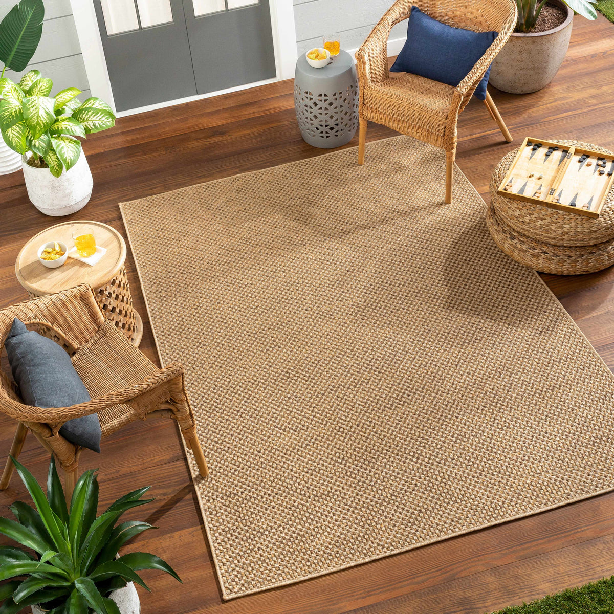 Zeta Faux Jute Outdoor Rug — Outdoor Rooms by Design