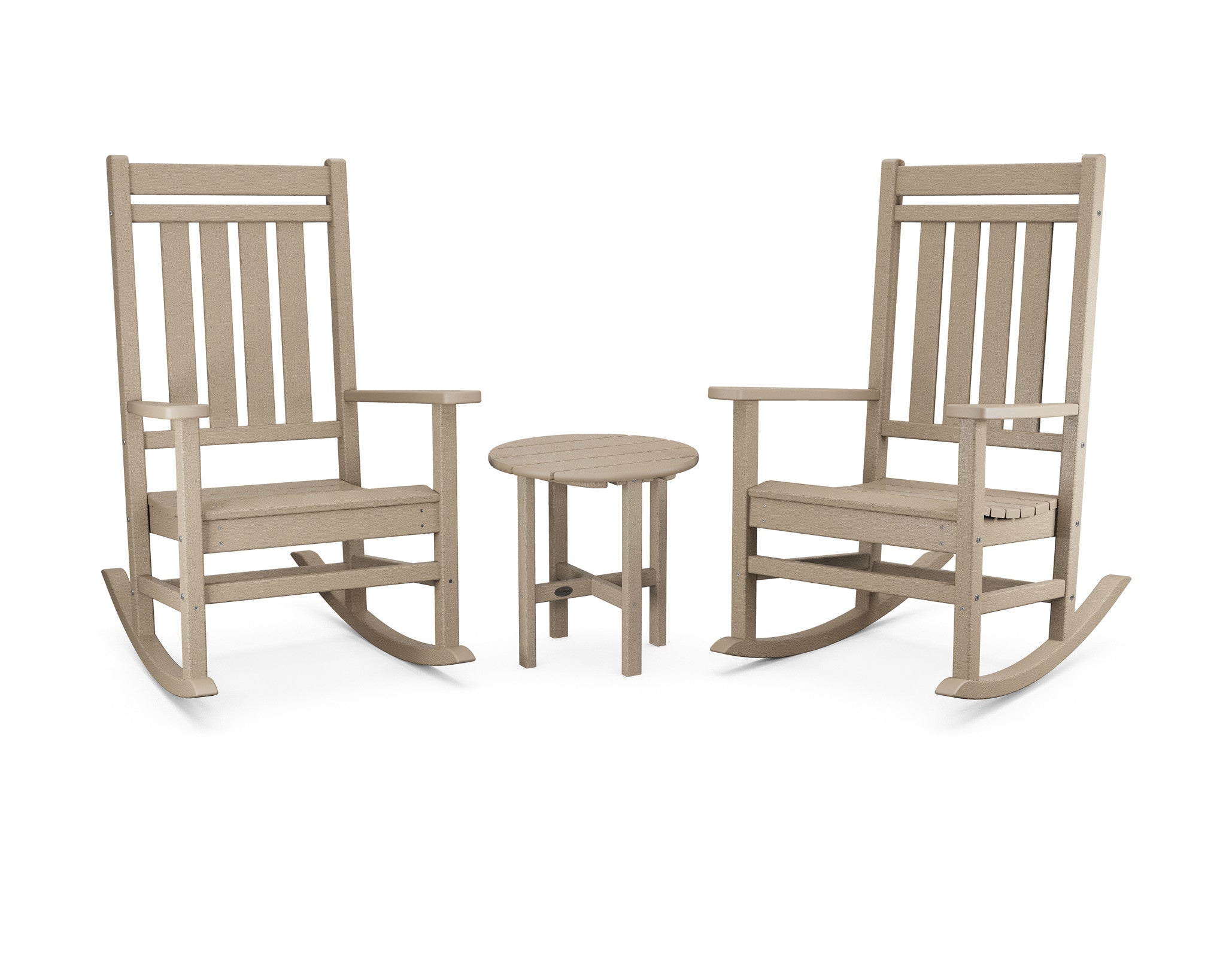 POLYWOOD Estate 3-Piece Rocking Chair Set — Outdoor Rooms by Design